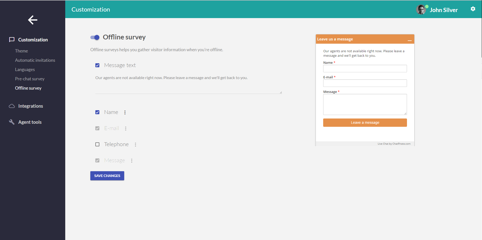 ChatPirate live chat | Drupal.org
